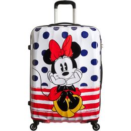 American Tourister® Hartschalen-Trolley Disney Legends, Minnie Blue Dots, 75 cm, 4 Rollen, bunt