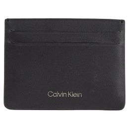 Calvin Klein Geldbörse RE-LOCK TRIFOLD MD PBL, mit Marken-Emblem vorne Damenbörse Portemonnaie Geldbeutel, schwarz
