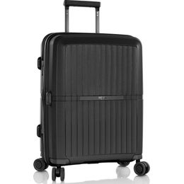 Heys Hartschalen-Trolley AirLite, 53 cm, 4 Rollen, Hartschalen-Koffer Handgepäck-Koffer TSA Schloss Volumenerweiterung, schwarz