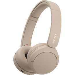 Sony WHCH520 On-Ear-Kopfhörer (Freisprechfunktion, Rauschunterdrückung, Google Assistant, Siri, Bluetooth, 50 Std. Akkulaufzeit), beige