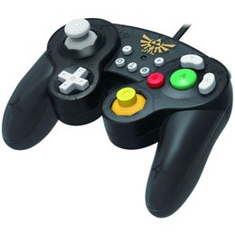HORI Smash Bros. The Legend of Zelda GameCube-Controller/ Gamepad, bunt|schwarz