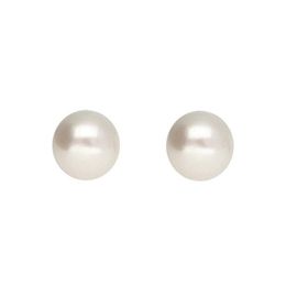 Firetti Paar Ohrstecker Schmuck Geschenk Ohrschmuck Perle, mit Süßwasserzuchtperlen, silberfarben|weiß