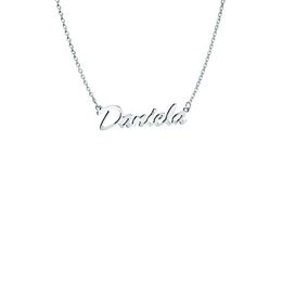 Firetti Namenskette Schmuck Geschenk Silber 925 Halskette mit deinem Namen, mit Zirkonia (synth), silberfarben