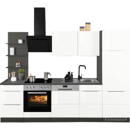 Kochstation Küchenzeile KS-Brindisi, ohne Geräte, Breite 280 cm, weiß