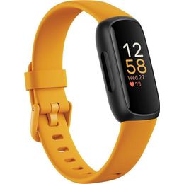 fitbit by Google Inspire 3 Gesundheits- und Fitness-Tracker Fitnessband (FitbitOS5), inklusive Fitbit Premium Mitgliedschaft 6 Monate, gelb|schwarz