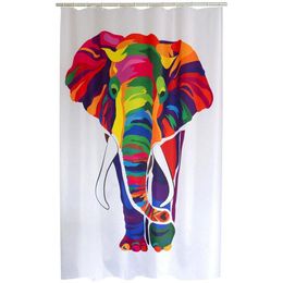 Ridder Duschvorhang Elephant Breite 180 cm, inkl. Duschvorhangringe, bunt