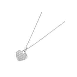 Smart Jewel Herzkette Herz mit Zirkonia, Silber 925, weiß