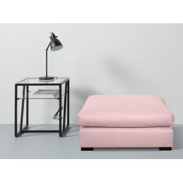 Home Affaire Polsterhocker Galberg, mit tiefer Sitzfläche, mit Federn und Wellenunterfederung, rosa