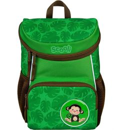 Scooli Kinderrucksack Mini-Me, Max Monkey, grün