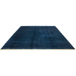 Wollteppich Gabbeh - Perser - 283 x 250 cm - dunkelblau, morgenland, rechteckig, Höhe: 18 mm, Wohnzimmer, Handgeknüpft, Einzelstück mit Zertifikat, blau