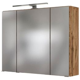 HELD MÖBEL HELD MÖBEL Spiegelschrank Horki 80 cm breit, braun