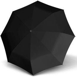 Doppler® Taschenregenschirm Fiber Magic Herren, uni, schwarz, für Herren, schwarz