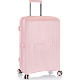Heys Hartschalen-Trolley AirLite, 66 cm, 4 Rollen, Hartschalen-Koffer Koffer mittel groß TSA Schloss Volumenerweiterung, rosa