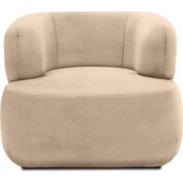 DOMO collection Sessel 800012, Formschöner Polstersessel, beige