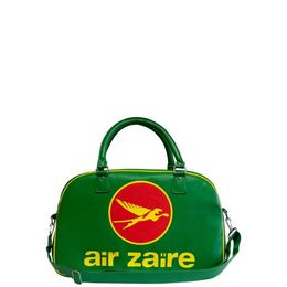 logoshirt Schultertasche UmhängeAir Zaire - Airlines, mit Air Zaire Airlines-Frontdruck, grün