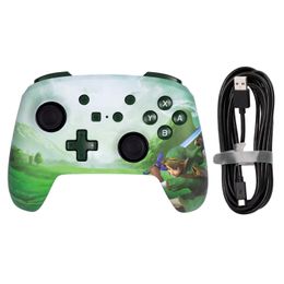 PowerA Nintendo Switch Link Hyrule Controller kabelgebunden Switch-Controller, grün|weiß