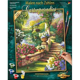 Schipper Malen nach Zahlen Meisterklasse Premium - Gartenparadies, Made in Germany, bunt