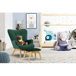 Lüttenhütt Lüttenhütt Sessel Duca Mini, in kleiner Ausführung für Kinder, grün