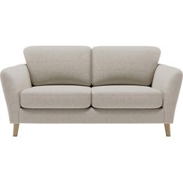 Home Affaire 2-Sitzer MARSEILLE Sofa 170 cm, mit Massivholzbeinen aus Eiche, verschiedene Bezüge und Farbvarianten, grau