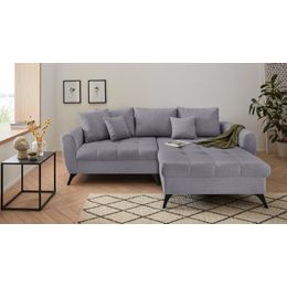 Inosign Ecksofa Lörby L-Form, Belastbarkeit bis 140kg pro Sitzplatz, auch mit Aqua clean-Bezug, grau