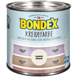 BONDEX Kreidefarbe KREIDEFARBE, zur Gestaltung von Möbelstücken, 0,5 l, braun