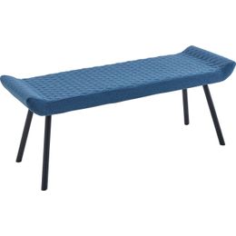 INTER-FURN Sitzbank Meran (1-St), Gepolstert, ohne Rückenlehne, Breite: 130 cm, Sitzhöhe: 48 cm, blau