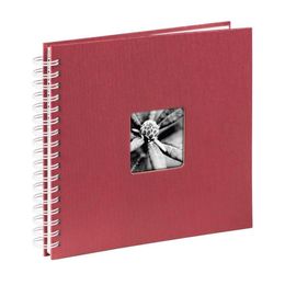 Hama Fotoalbum Hama Spiral-Album "Fine Art", 28x24 cm, 50 weiße Seiten, Bordeaux, rot