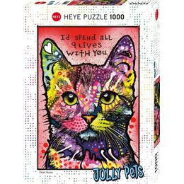 Heye Puzzle 9 Lives, 1000 Puzzleteile, Made in Germany, bunt