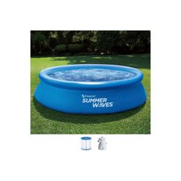 SummerWaves Quick-Up Pool (Set, 3-tlg), ØxH: 366x76 cm, blau