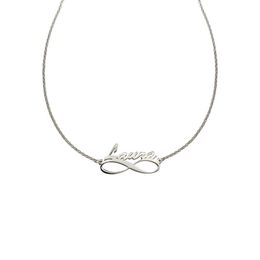 Firetti Namenskette Schmuck Geschenk Silber 925 Halskette mit deinem Namen, mit Zirkonia (synth), silberfarben