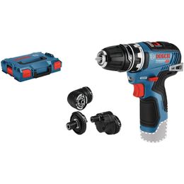 Bosch Professional Akku-Bohrschrauber GSR 12V-35, max. 1750 U/min, inkl. Koffer und Flexi-Click Aufsätze, ohne Akku und Ladegerät, blau