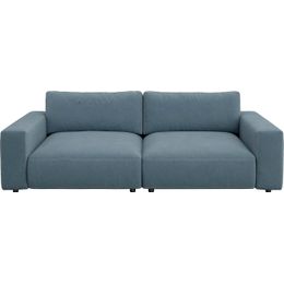Gallery M branded by Musterring Big-Sofa LUCIA, in vielen Qualitäten und 4 unterschiedlichen Nähten, 2,5-Sitzer, blau