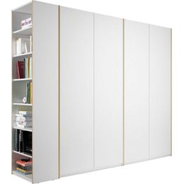 Müllermöbel Müller SMALL LIVING Drehtürenschrank Modular Plus Variante 8 Anbauregal wahlweise links oder rechts montierbar, weiß