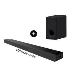 Sony HT-A5000 Premium + SA-SW3 Subwoofersystem - 5.1.2 Soundbar (360° Spatial Sound Mapping-Technologie, Acoustic Center Sync), schwarz