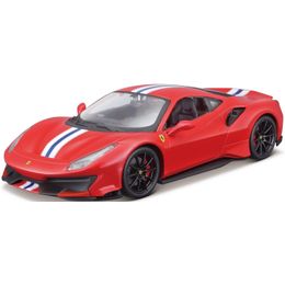 Bburago Sammlerauto Ferrari 488 Pista 2018, Maßstab 1:24, rot