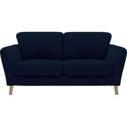 Home Affaire 2-Sitzer MARSEILLE Sofa 170 cm, mit Massivholzbeinen aus Eiche, verschiedene Bezüge und Farbvarianten, blau