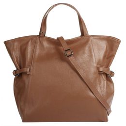 Samantha Look Shopper, echt Leder, Made in Italy, braun