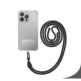 4smarts Universal Necklace PhonoLace Smartphone-Tragegurt, schwarz