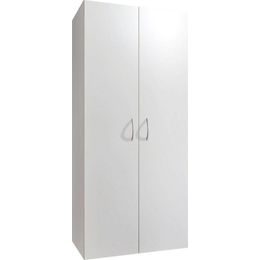wimex Schranksystem Multiraumkonzept - Stauraumwunder Garderobe Breite 70 cm Kleiderschrank mit 2 Drehtüren BESTSELLER, weiß