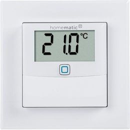 homematic IP Temp.- und Luftfeuchtigkeitssensor Display –innen (150180A0) Smart-Home-Zubehör, weiß