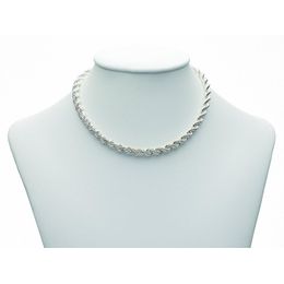 Adelia´s Adelia´s Silberkette 925 Silber Kordel Halskette 50 cm Ø 5,5 mm, Silberschmuck für Damen, silberfarben