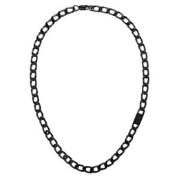 Calvin Klein Kette ohne Anhänger Schmuck Edelstahl Halsschmuck Halskette Panzerkette, schwarz
