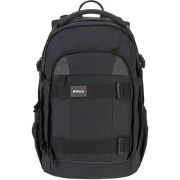 Lässig LÄSSIG Schulrucksack Origin Bold, black, aus recyceltem Material, schwarz