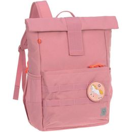 Lässig LÄSSIG Kinderrucksack Medium Rolltop Backpack, pink, aus recycelten PET-Flaschen, rosa