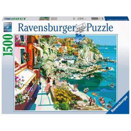 Ravensburger Puzzle Verliebt in Cinque Terre, 1500 Puzzleteile, Made in Germany, FSC® - schützt Wald - weltweit, bunt