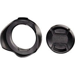 Hama Gegenlichtblende Snap mit Objektivdeckel Weitwinkel-Objektive, 55 mm Gegenlichtblende, schwarz