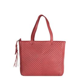 Legend Henkeltasche Magenta, mit aufwendigem Stitching, rot