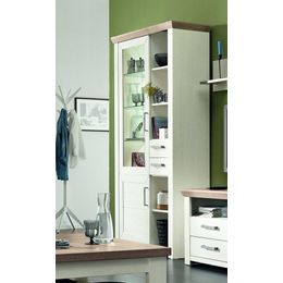 set one by Musterring Standvitrine york Typ 05, Türen links, beige