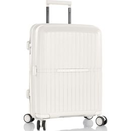 Heys Hartschalen-Trolley AirLite, 53 cm, 4 Rollen, Hartschalen-Koffer Handgepäck-Koffer TSA Schloss Volumenerweiterung, weiß