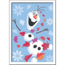 Ravensburger Malen nach Zahlen Disney Frozen II, Fröhlicher Olaf, Made in Europe, FSC® - schützt Wald - weltweit, bunt